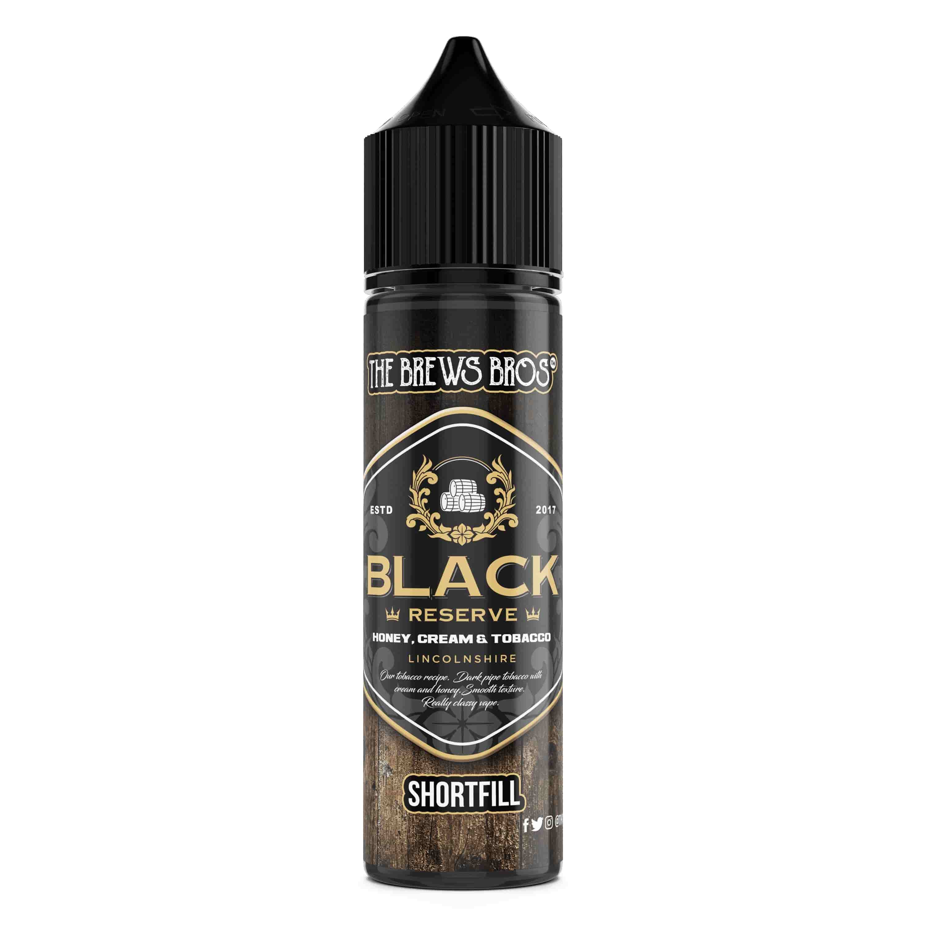 Black Reserve | 50ml Shortfill E liquid